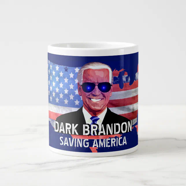 Joe Biden as Dark Brandon Giant Coffee Mug | Zazzle