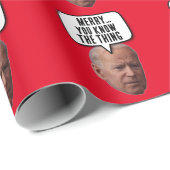 JOE BIDEN CHRISTMAS YOU KNOW THE THING WRAPPING PAPER | Zazzle