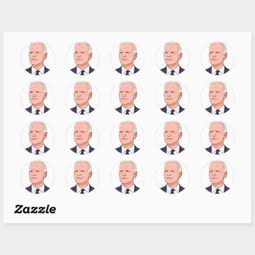 Joe Biden Classic Round Sticker | Zazzle