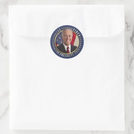 Joe Biden for President 2020 Democrat Photo Classic Round Sticker | Zazzle