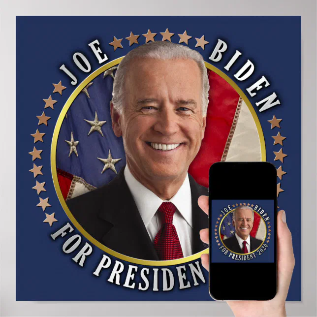 Joe Biden for President 2020 Democrat Photo Poster | Zazzle