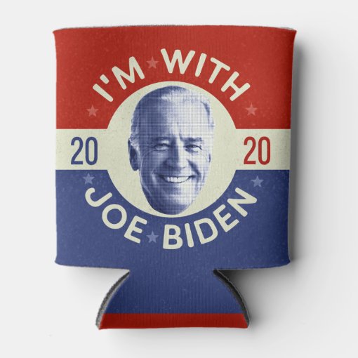 Joe Biden For President 2020 Democrat Photo Retro Can Cooler Zazzle