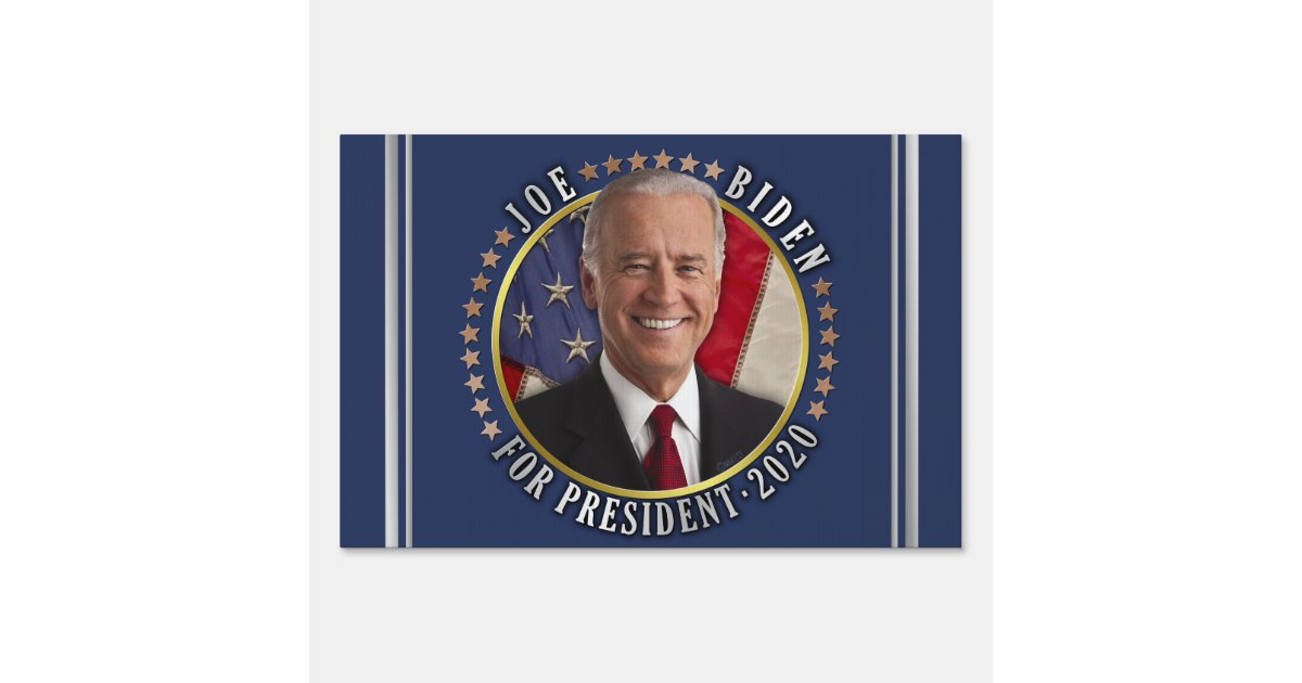 Joe Biden for President 2020 Democrat Photo Sign | Zazzle