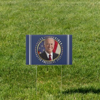 Joe Biden for President 2020 Democrat Photo Sign | Zazzle