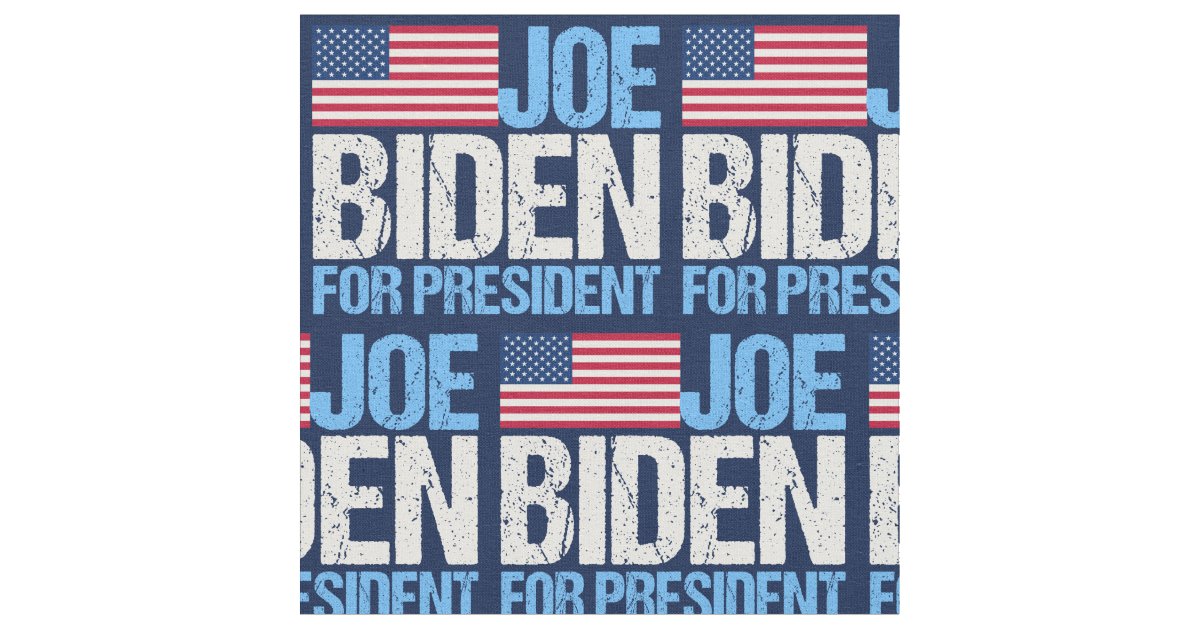 Joe Biden for President Fabric | Zazzle