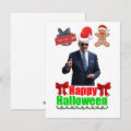 Joe Biden Happy Halloween Christmas Card | Zazzle