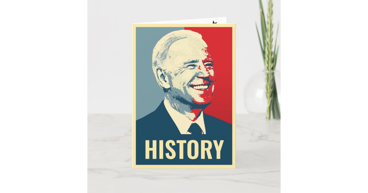 JOE BIDEN HISTORY CARD | Zazzle.com