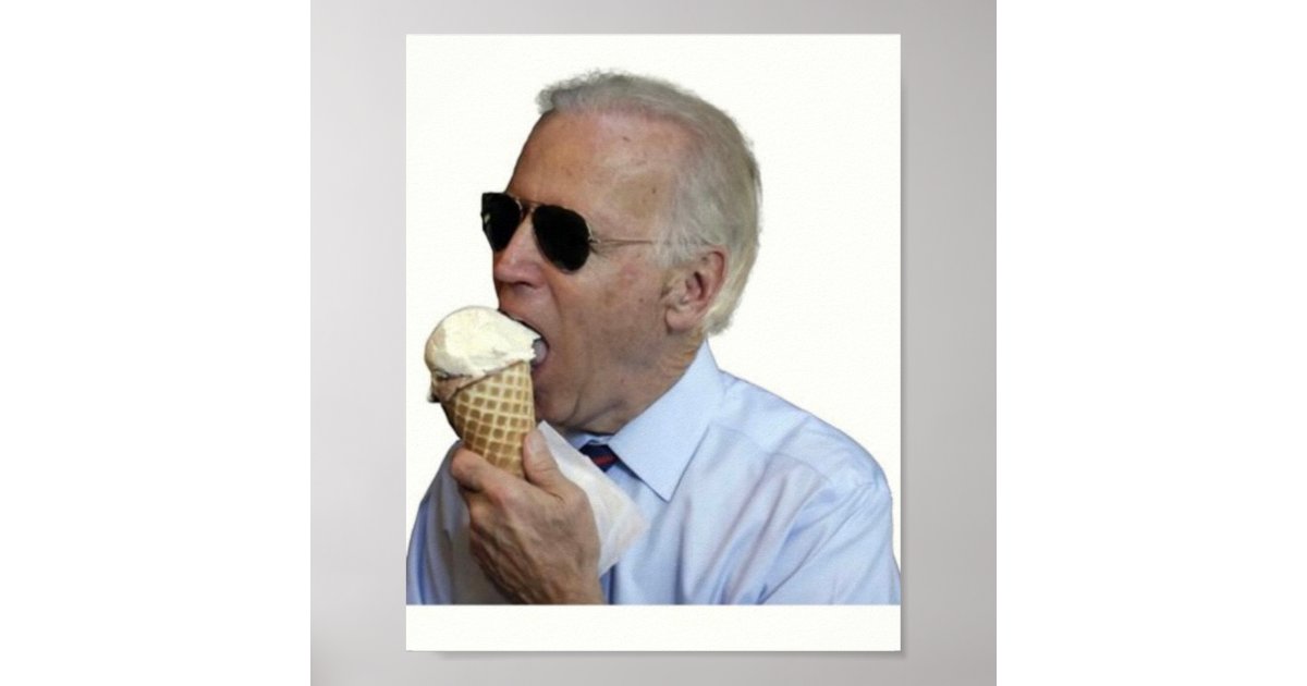 Joe Biden Ice Cream Poster | Zazzle