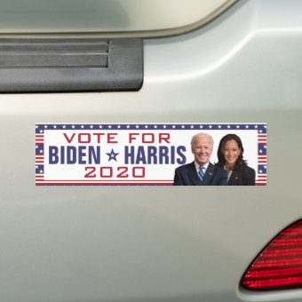Joe Biden Kamala Harris 2020 Photos President Vice Bumper Sticker | Zazzle