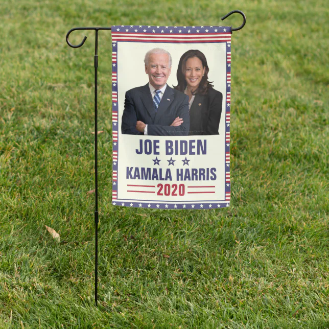 Joe Biden Kamala Harris 2020 US President Photo Garden Flag | Zazzle