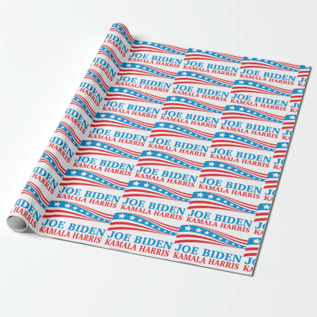 Joe Biden Kamala Harris for America Wrapping Paper | Zazzle