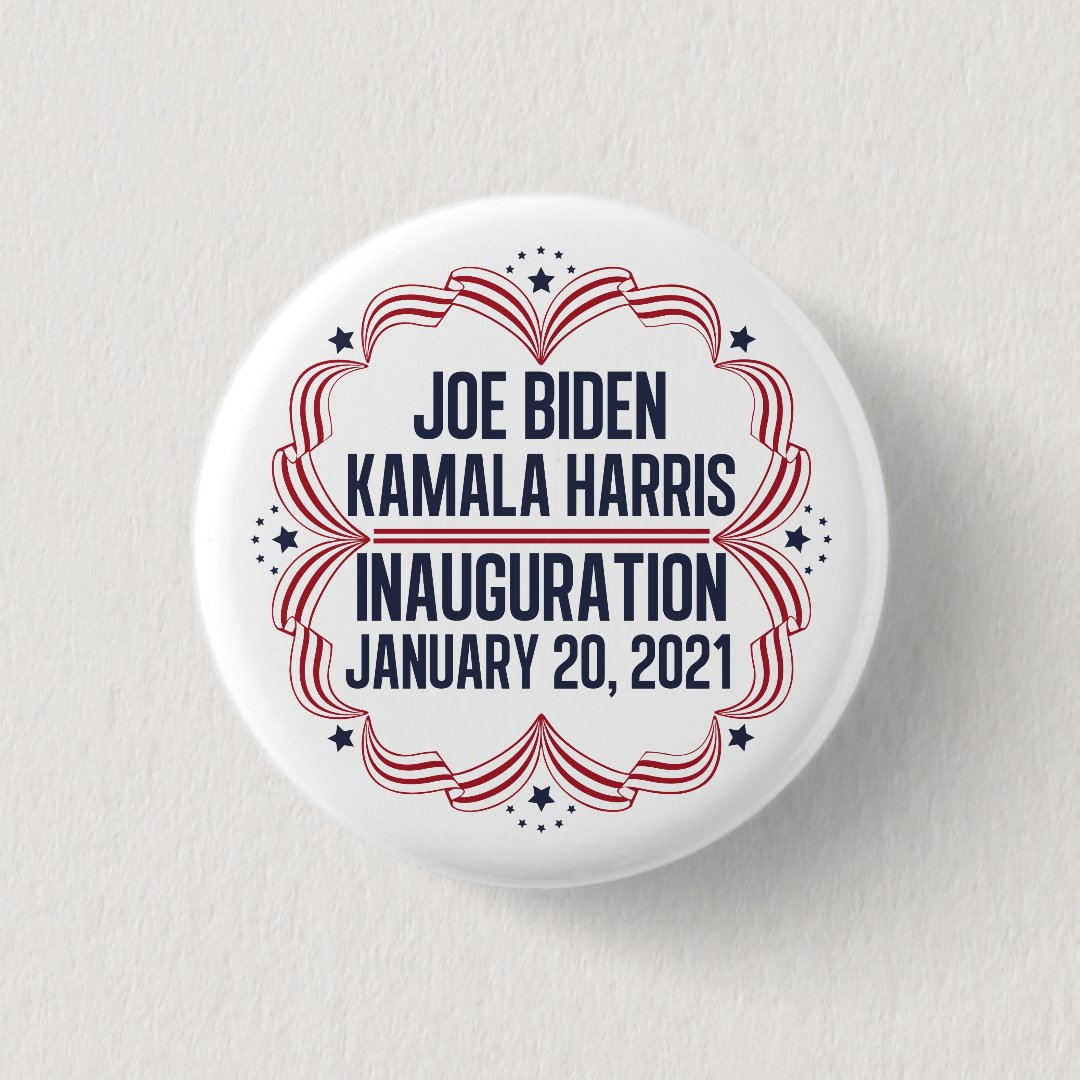 Joe Biden Kamala Harris Inauguration 2021 Button | Zazzle