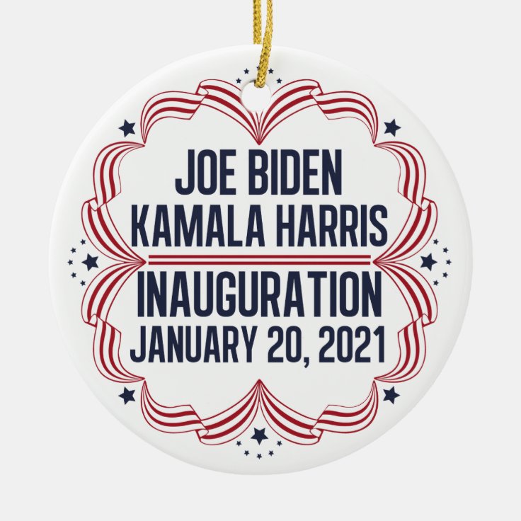 Joe Biden Kamala Harris Inauguration 2021 Ceramic Ornament | Zazzle