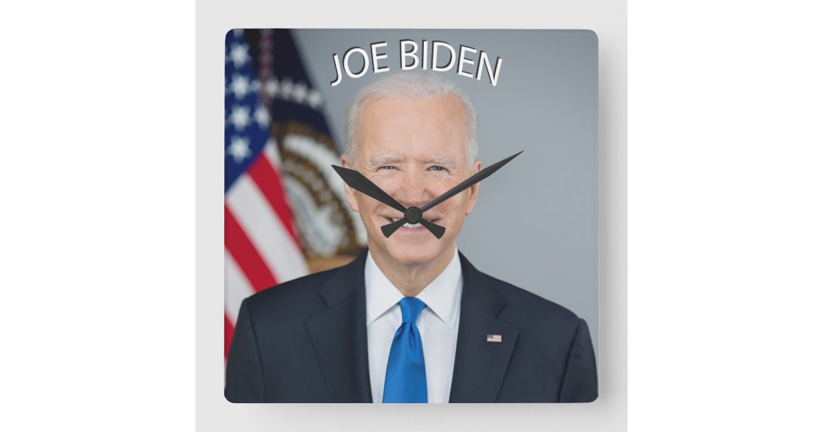 JOE BIDEN President Square Wall Clock | Zazzle