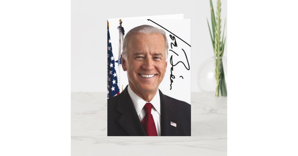Joe Biden Signature Greeting Card | Zazzle