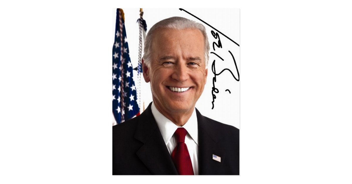 Joe Biden Signature Postcard | Zazzle.com