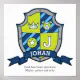 Johan name meaning J bear green crest poster | Zazzle