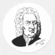 Johann Sebastian Bach Classic Round Sticker | Zazzle