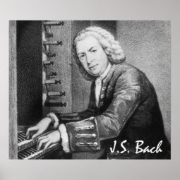 Johann Sebastian Bach Fine Art Poster | Zazzle