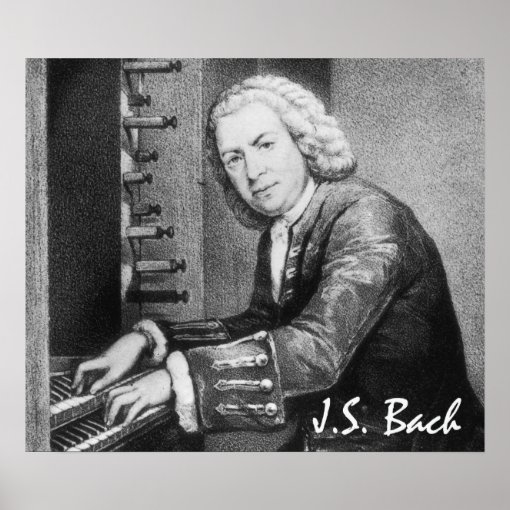 Johann Sebastian Bach Fine Art Poster | Zazzle