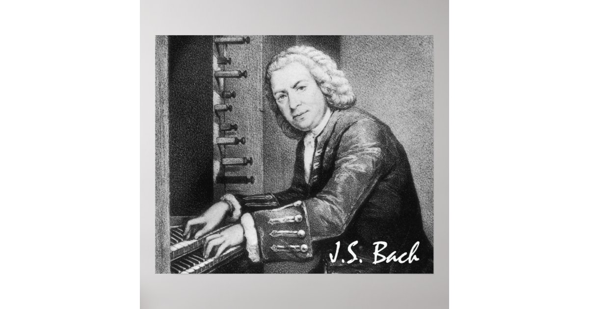 Johann Sebastian Bach Fine Art Poster | Zazzle