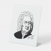 Johann Sebastian Bach Pedestal Sign | Zazzle