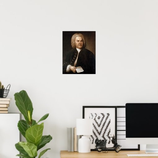 Johann Sebastian Bach Portrait Poster | Zazzle