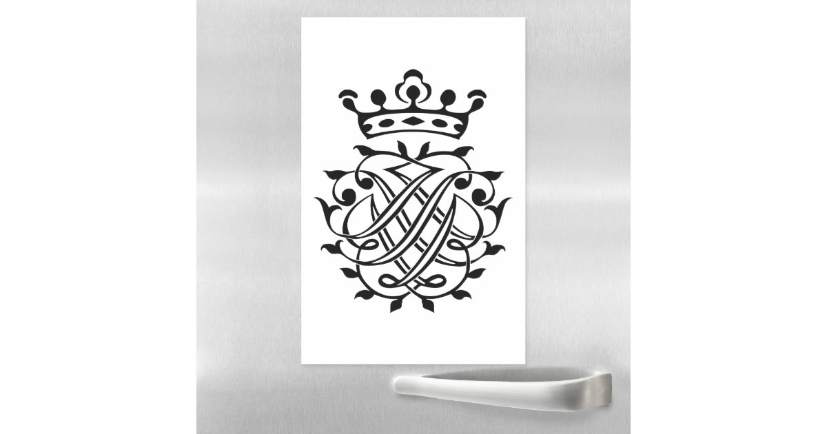 Johann Sebastian Bach Seal Crest Monogram Insignia Magnetic Dry Erase ...