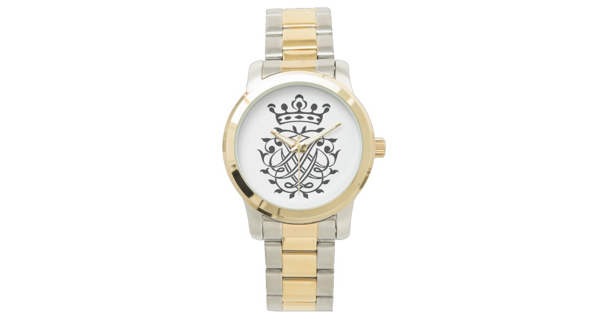 Johann Sebastian Bach Seal Crest Monogram Insignia Watch | Zazzle
