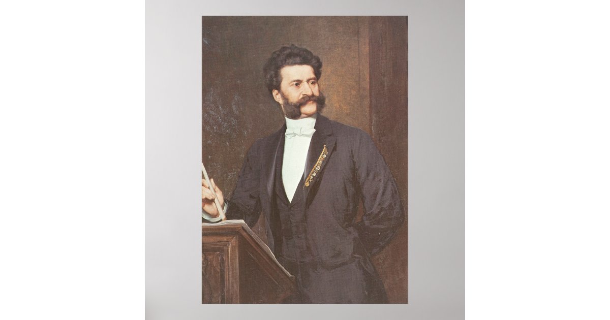 Johann Strauss II – Composer Poster | Zazzle