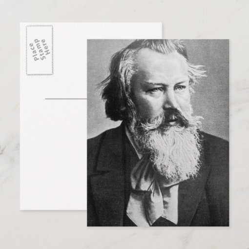 Johannes Brahms, 1879 Postcard | Zazzle