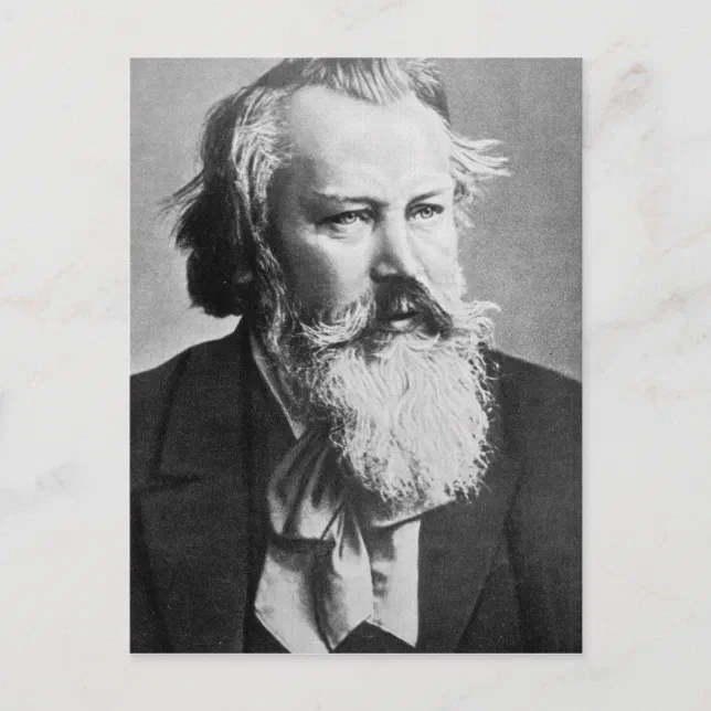 Johannes Brahms, 1879 Postcard | Zazzle