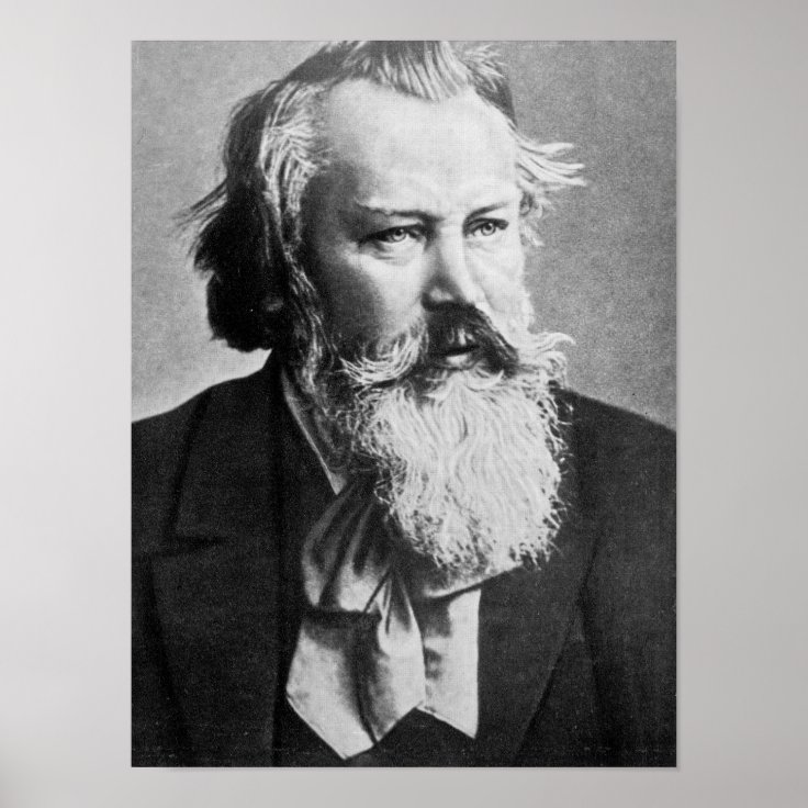 Johannes Brahms, 1879 Poster | Zazzle