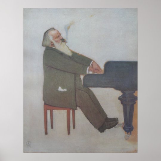 Johannes Brahms Poster | Zazzle.com