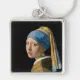 Johannes Vermeer - Girl with a Pearl Earring Keychain | Zazzle
