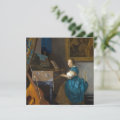 Johannes Vermeer - Lady Seated at a Virginal Thank You Card | Zazzle
