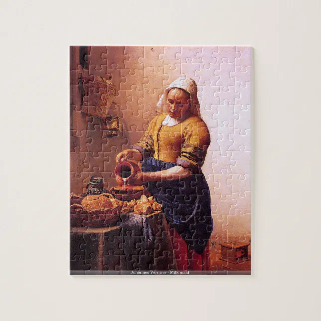 Johannes Vermeer - Milk maid puzzle | Zazzle