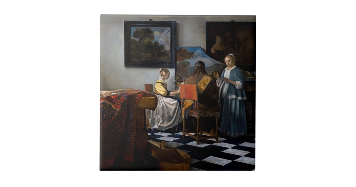 Johannes Vermeer - The Concert Ceramic Tile | Zazzle