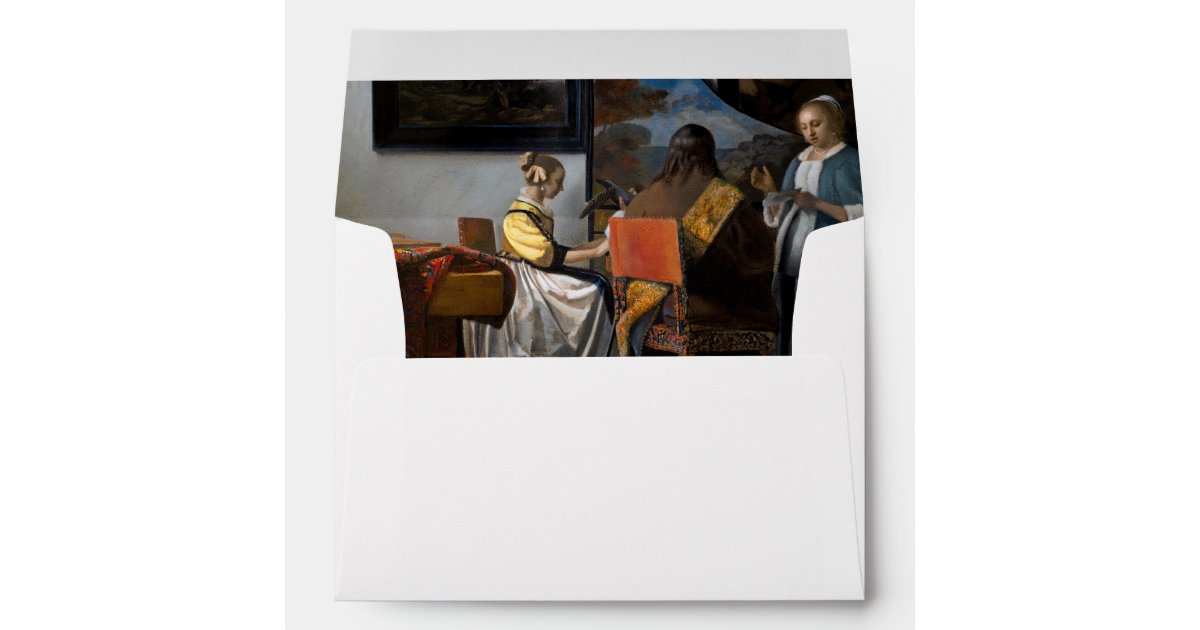 Johannes Vermeer - The Concert Envelope | Zazzle