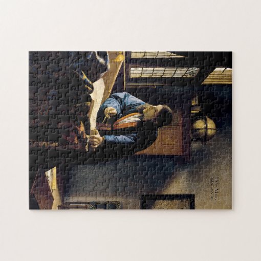 Johannes Vermeer - The Geographer Jigsaw Puzzle | Zazzle