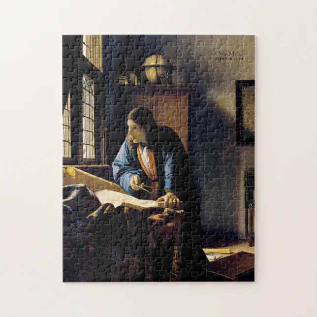 Johannes Vermeer - The Geographer Jigsaw Puzzle | Zazzle