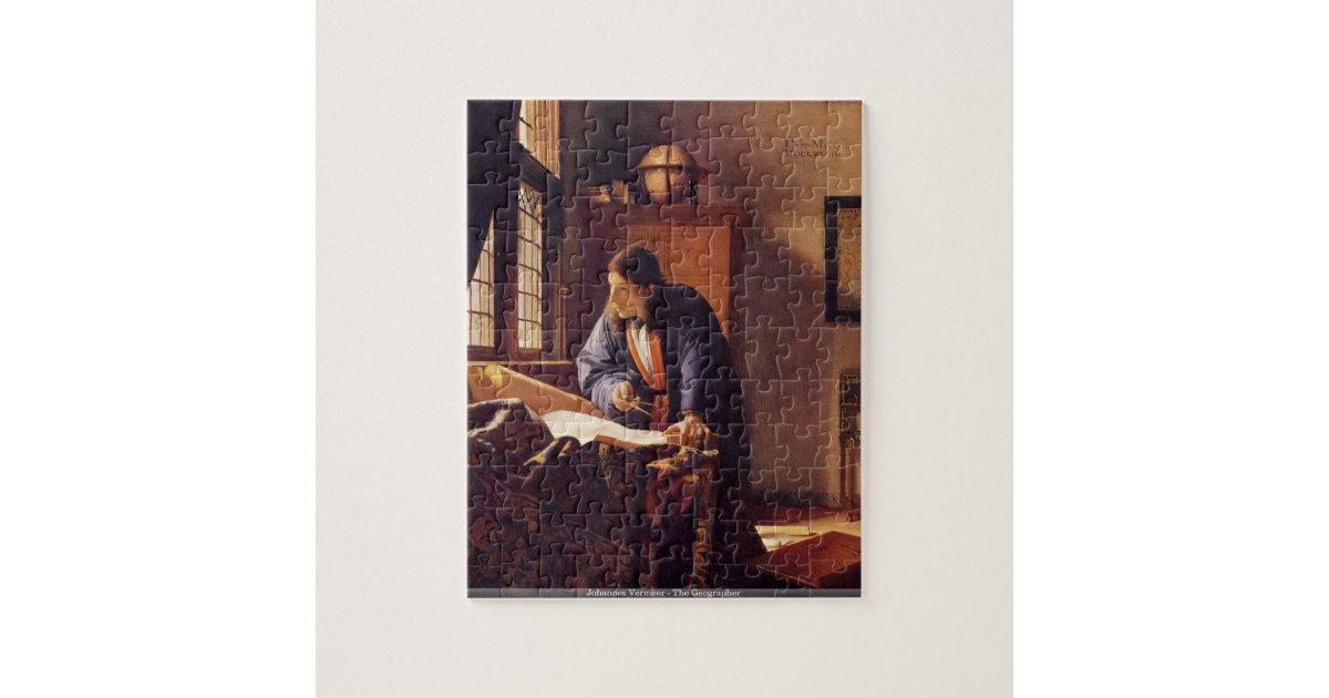 Johannes Vermeer - The Geographer puzzle | Zazzle