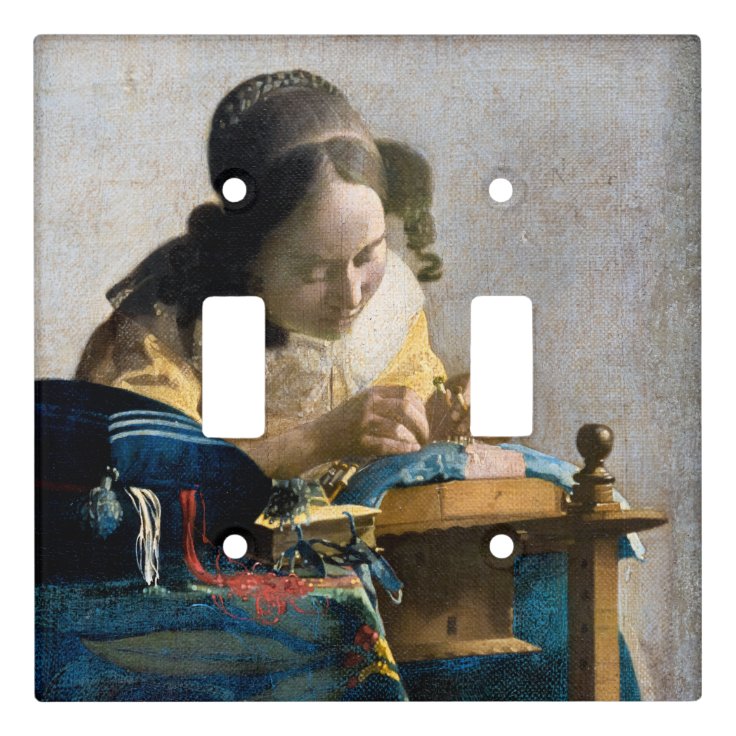 Johannes Vermeer - The Lacemaker Light Switch Cover | Zazzle