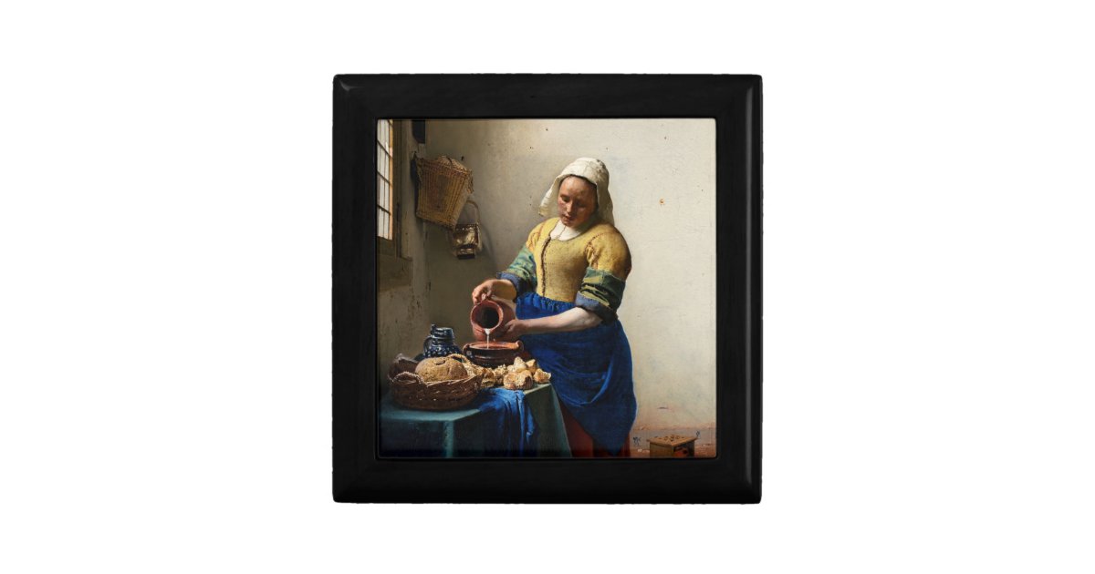 Johannes Vermeer - The Milkmaid Gift Box | Zazzle