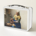 Johannes Vermeer - The Milkmaid Metal Lunch Box | Zazzle