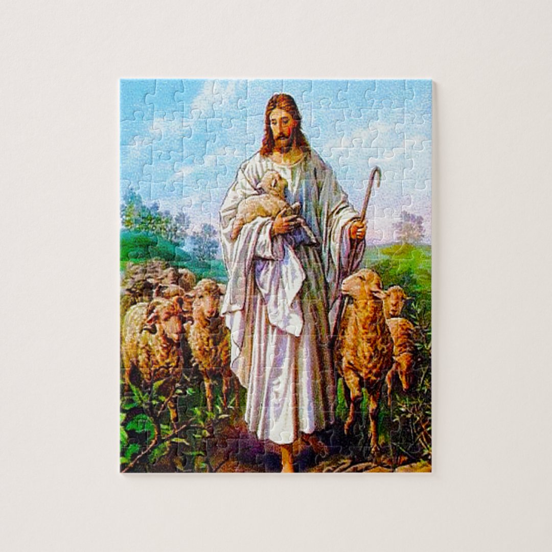John 10:7-21 I Am the Good Shepherd Puzzle | Zazzle