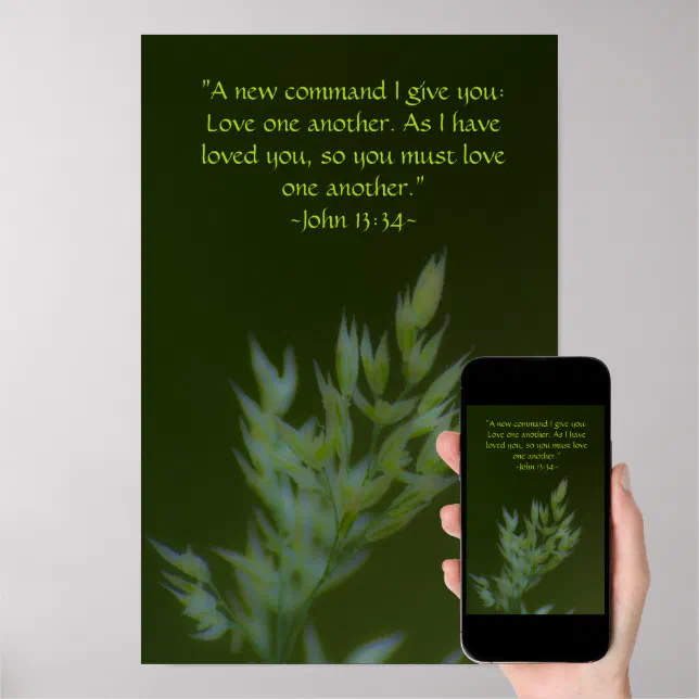 John 13:34 poster | Zazzle