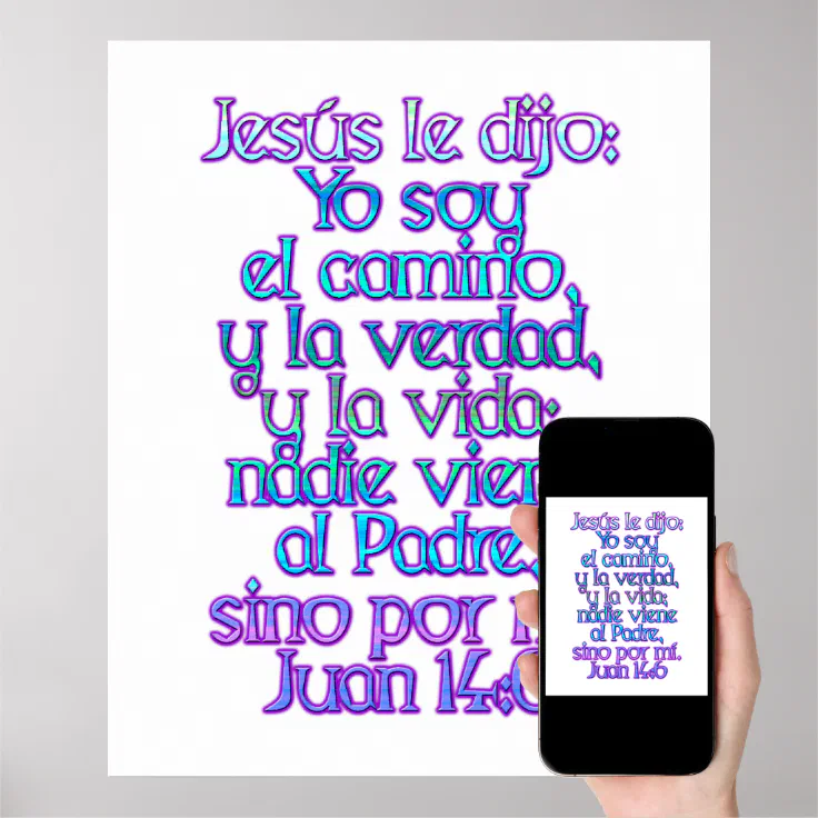 John 14:6 Spanish Poster | Zazzle