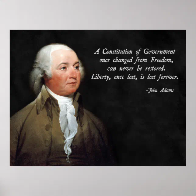 John Adams Constitution Poster | Zazzle
