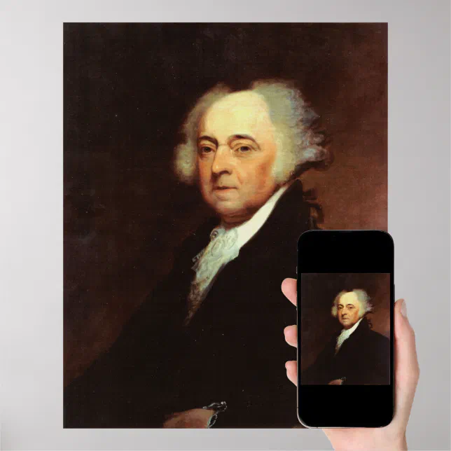 JOHN ADAMS Portrait by Asher B. Durand Print | Zazzle